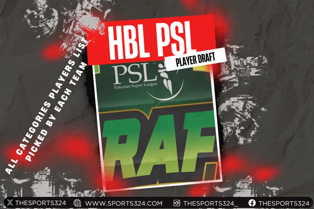 HBL PSL Player Draft 2025 January 13, 2025 Lahore | Sports324